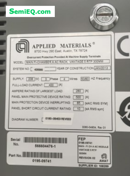 AMAT Vantage Vulcan RTP - 中国半导体二手设备交易平台-半导体设备买卖的好帮手