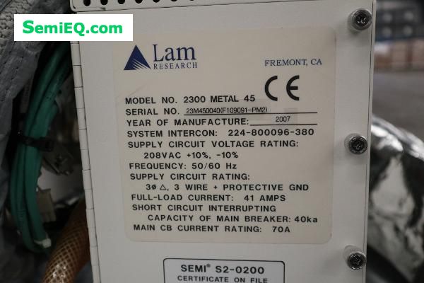 Lam 2300 Metal 45 Metal - 中国半导体二手设备交易平台-半导体设备买卖的好帮手